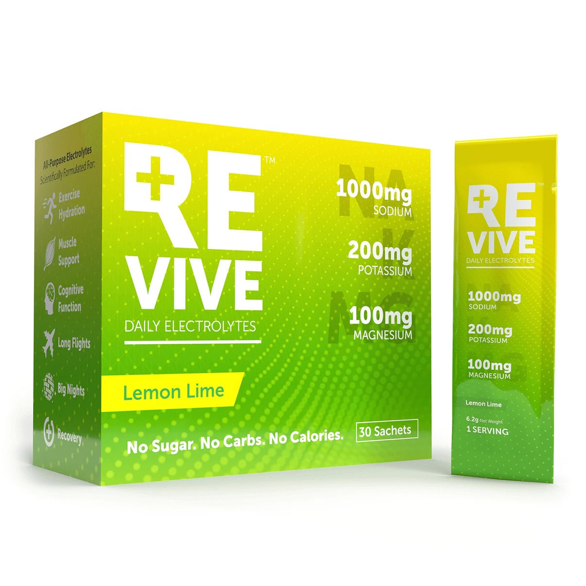 REVIVE Daily Electrolytes Lemon Lime - 30 Sachets – Padel Grail